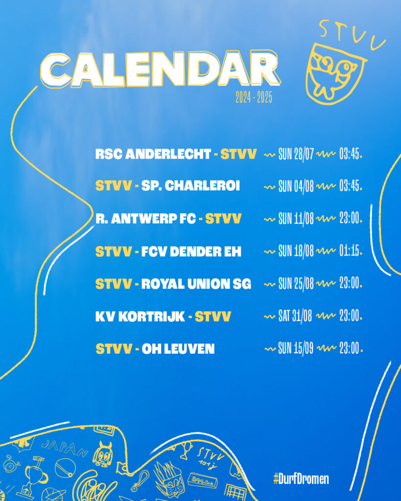 【お知らせ】2024-25シーズン開幕カード決定について | STVV（シント＝トロイデンVV）日本公式サイト